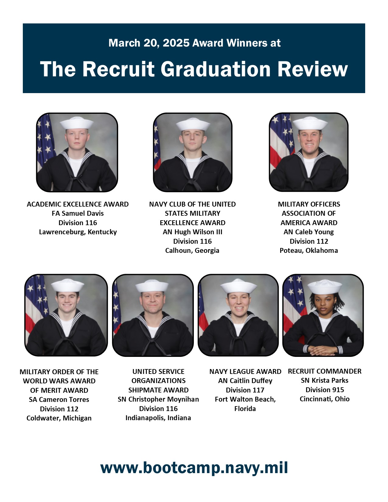 U.S. Navy Recruit Training Command > Graduation > Honor Grads