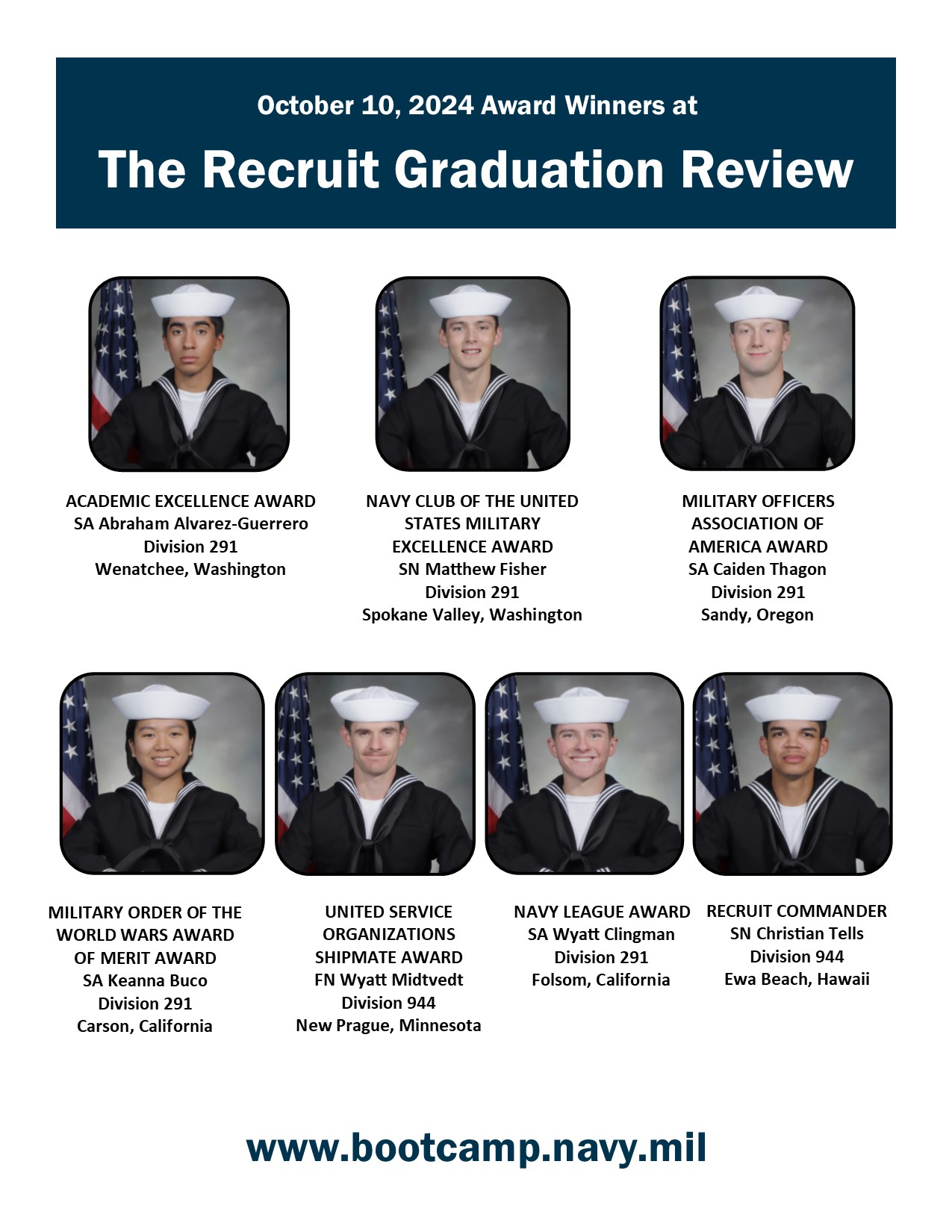 U.S. Navy Recruit Training Command > Graduation > Honor Grads