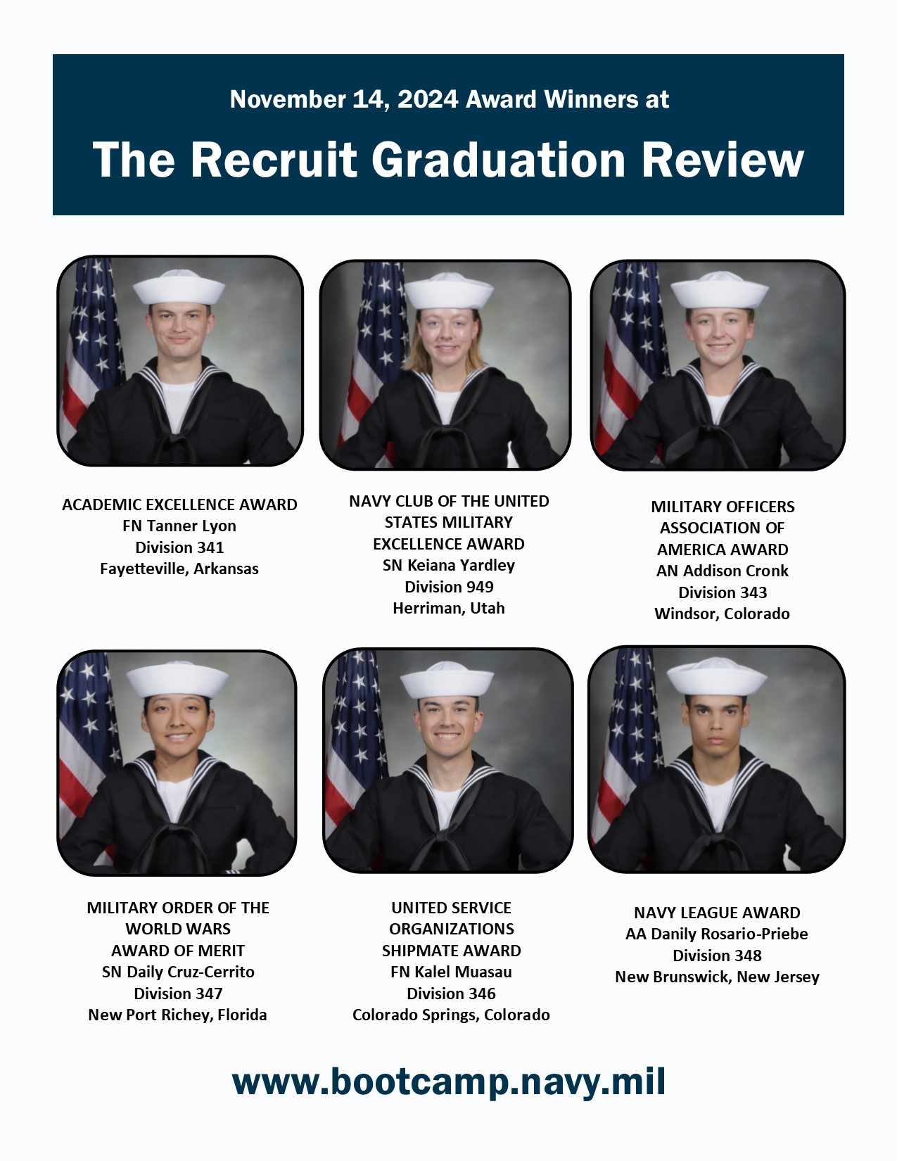 U.S. Navy Recruit Training Command > Graduation > Honor Grads